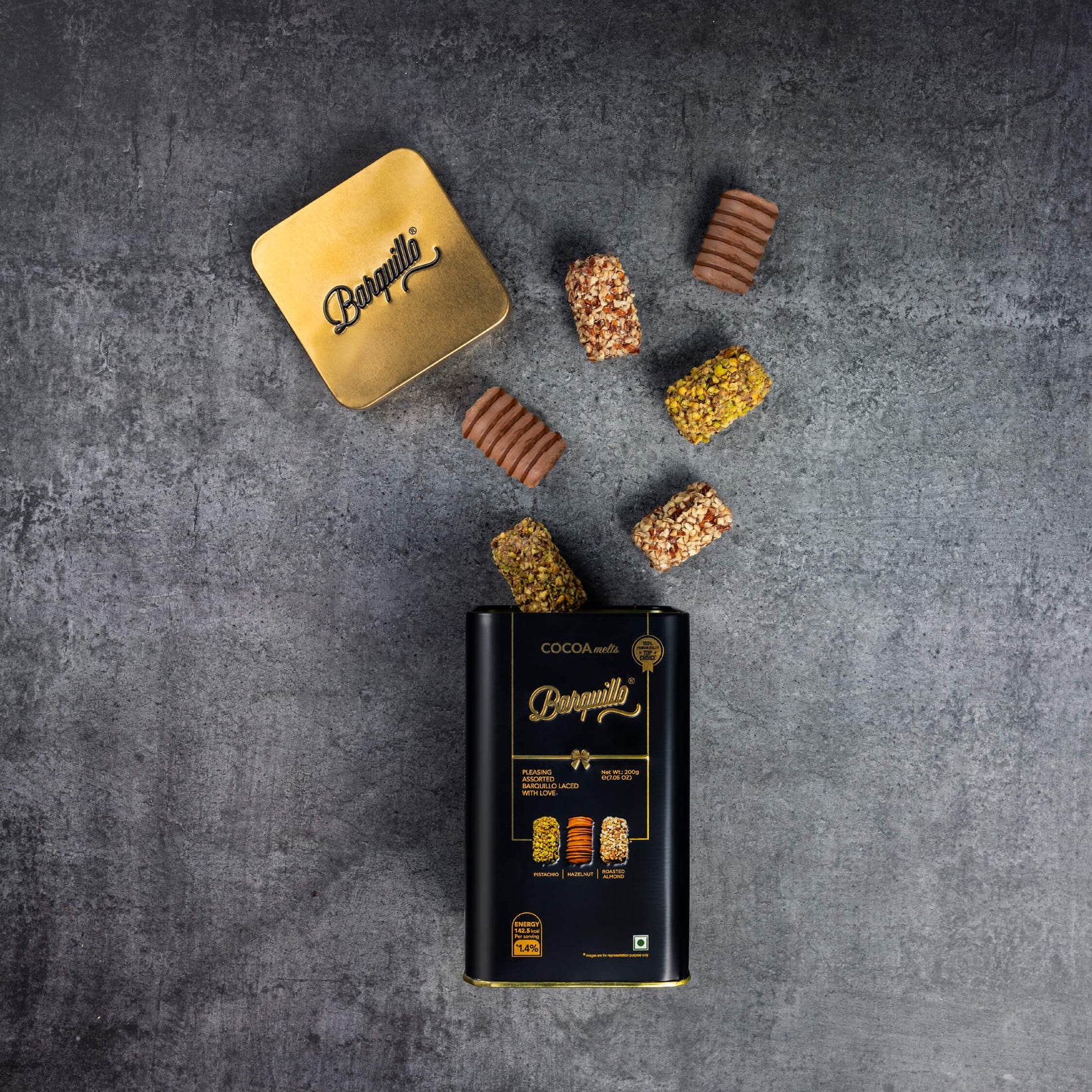 Barquillo Assorted Chocolates - Tin – Cocoa Melts India